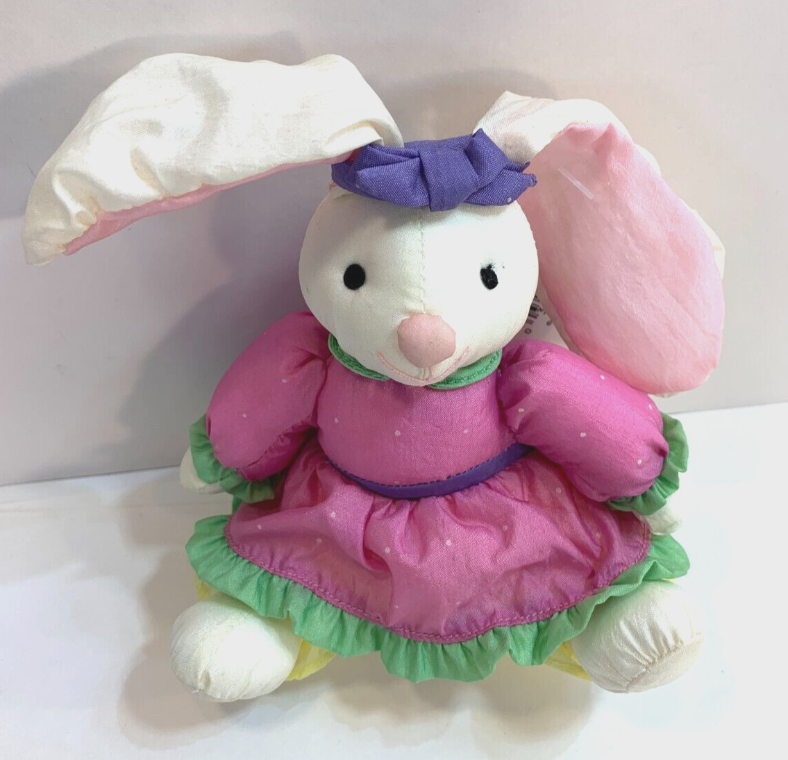 Russ Luv Pets Hoppity Yellow White Bunny Rabbit Animal Puffy Lump 6 ...