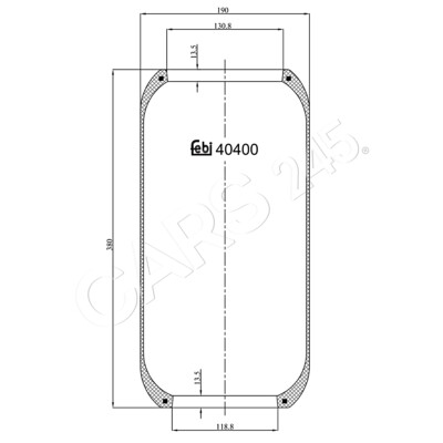 FEBI Front Air Suspension Boot Fits VOLVO 8500 8700 8900 9500 21347075 ...
