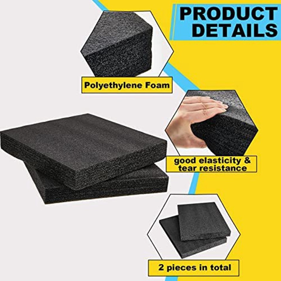 6X(Polyethylene Foam 16X12X2Inch Polyethylene Foam Sheet Thick Foam ...