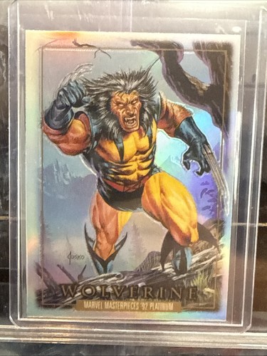 2024 Upper Deck Marvel Masterpieces ‘92 Platinum Wolverine Rainbow # 94 ...