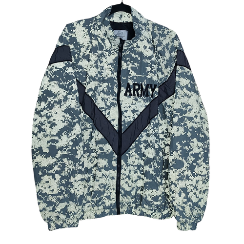 US ARMY IPFU Men's Windbreaker Jacket Digital Camo Highly Reflective ...