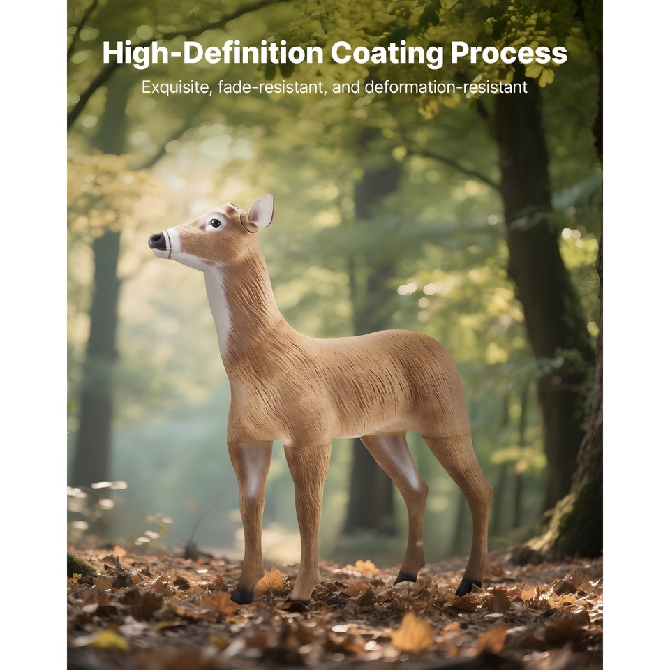 Uimoso Realistic Outdoor Deer Decoy with Foldable Legs for Hunting, 1 ...
