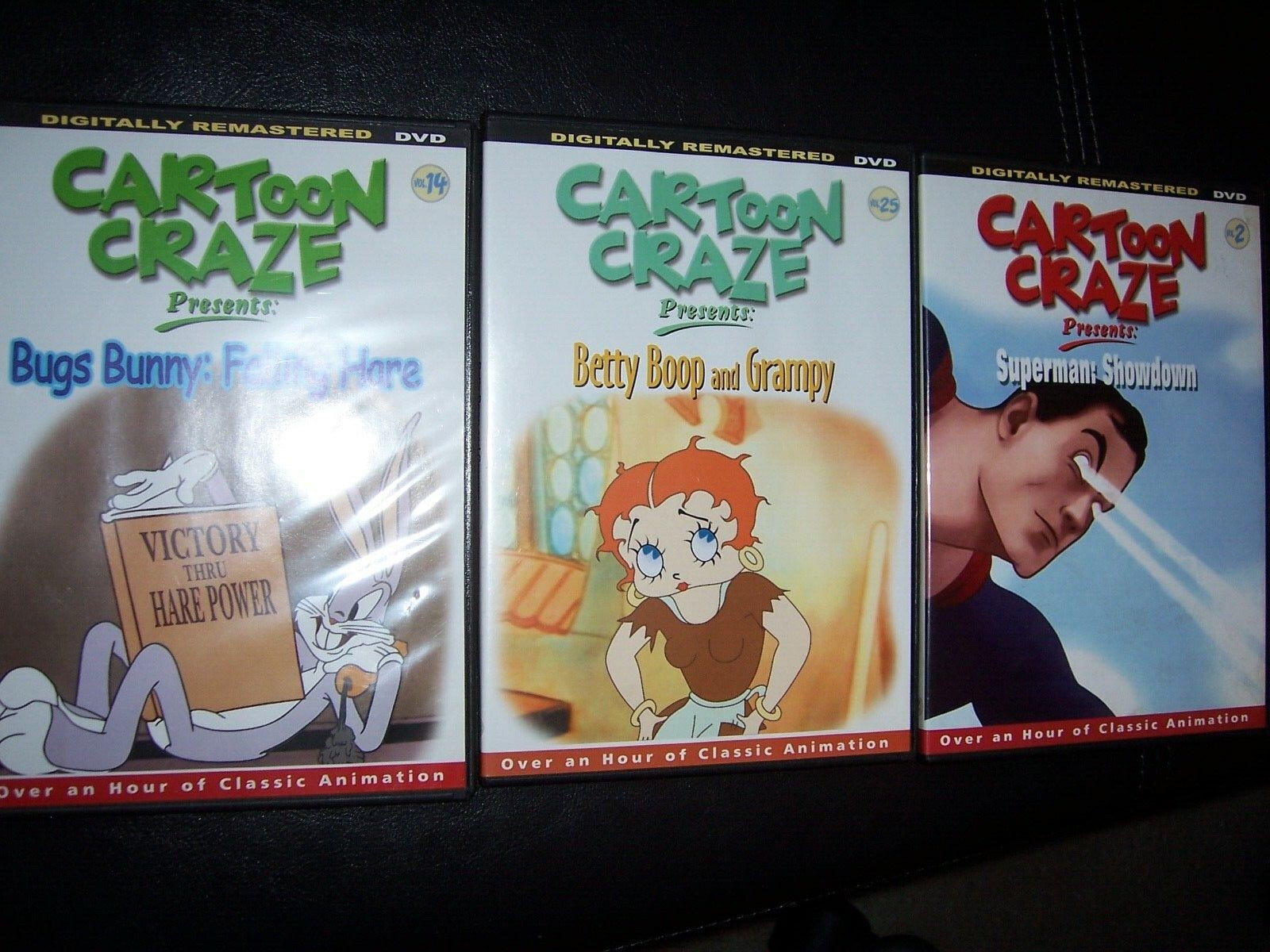 Lot of 3 Cartoon Craze DVDs - Superman, Betty Boop, Bugs Bunny | eBay