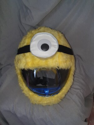 MOTORBIKE FUNNY HEEDS CRAZY CRASH HELMET COVERS MOTORCYCLE MINION | eBay