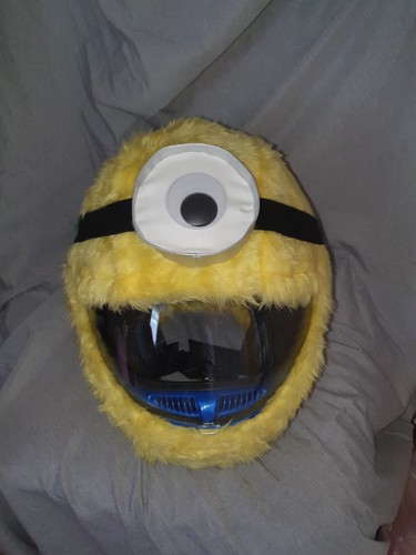 MOTORBIKE FUNNY HEEDS CRAZY CRASH HELMET COVERS MOTORCYCLE MINION | eBay