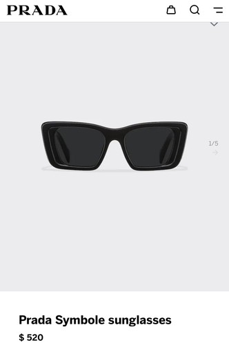 Prada Sunglasses 0PR 08YS Black | eBay