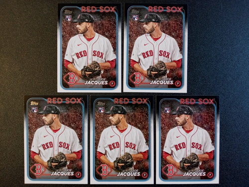 (5) 2024 Topps Joe Jacques RCs # 187 Boston Red Sox | eBay