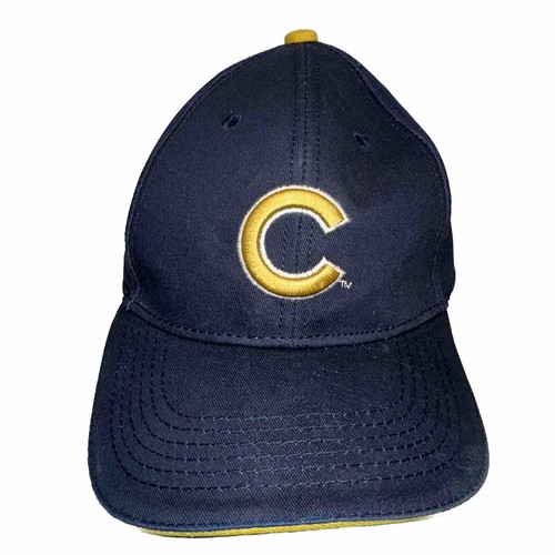 Chicago Cubs C on Black w Gold accents Hat Cap Hook Loop Melonwear ...