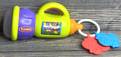 Hasbro Playskool 2012 Busy Glow Flashlight Yellow Purple Baby Toddler ...