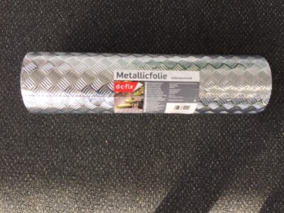 DC 210-0060 Checker Plate Chrome Silver Self Adhesive 45 cm x 5 metre ...