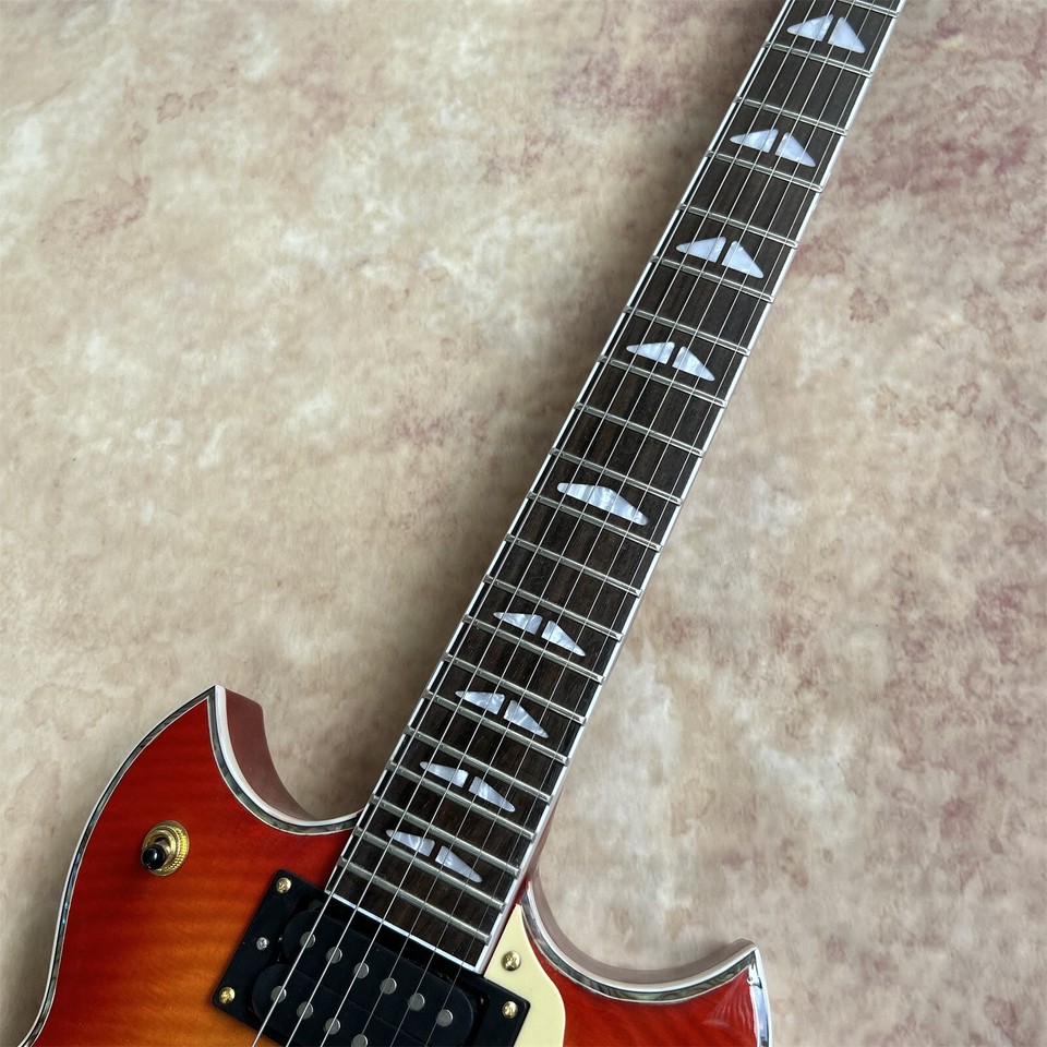 Factory Outlet SG Red Yamaha Flame Maple Top Electric Guitar Mahogany ...