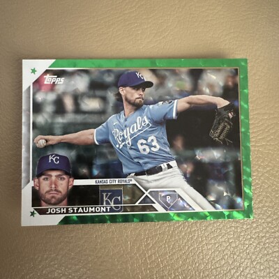 Josh Staumont 2023 Topps Series 1 #194 Green Ice Foil Parallel /499 ...