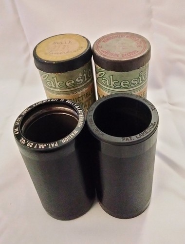 Lakeside Indestructible 4 Minute Cylinder Phonograph Records Boxes And ...