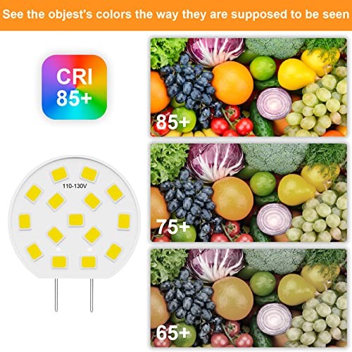 G8 LED Bulb Dimmable, 3W Puck Light Bulbs, 20W-25W Halogen Bulb ...