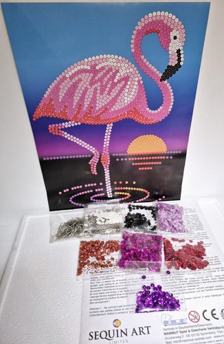 Sequin Art Frankie Pink Flamingo, Sparkling Arts and Crafts Kit ...