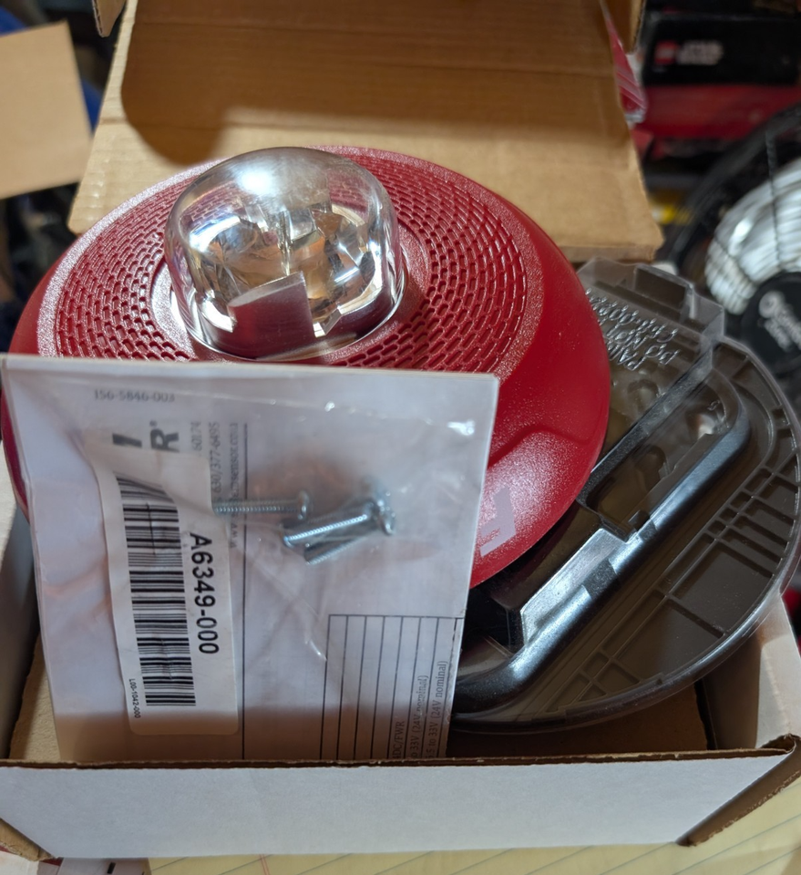 NEW (OPEN BOX) System Sensor SCRL Fire Alarm Strobe Ceiling Red | eBay