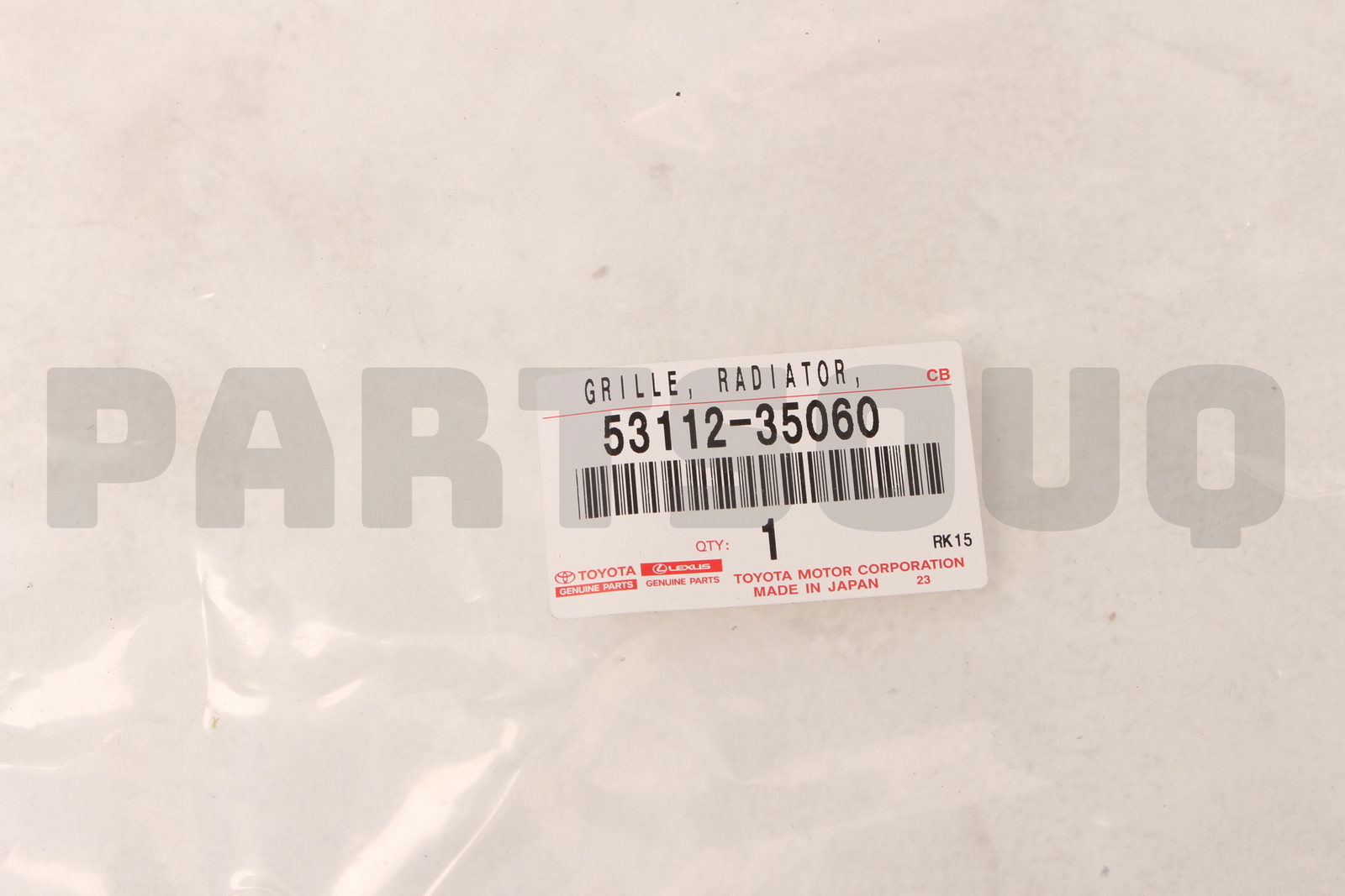 5311235060 Genuine Toyota GRILLE, RADIATOR, LOWER NO.1 53112-35060 | eBay