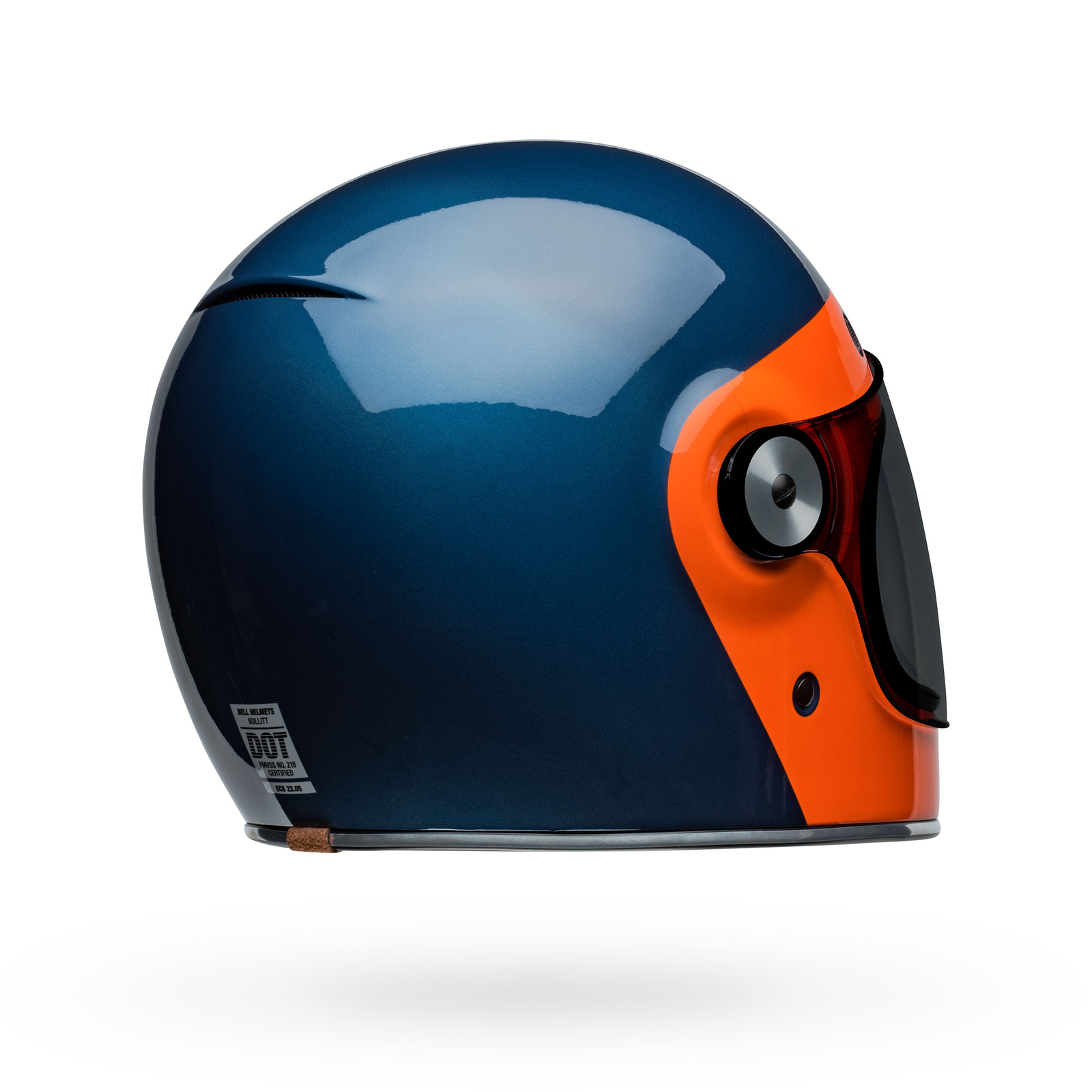 Bell Bullitt Full Face Motorcycle Helmet Vader Gloss Dark Blue/Orange ...