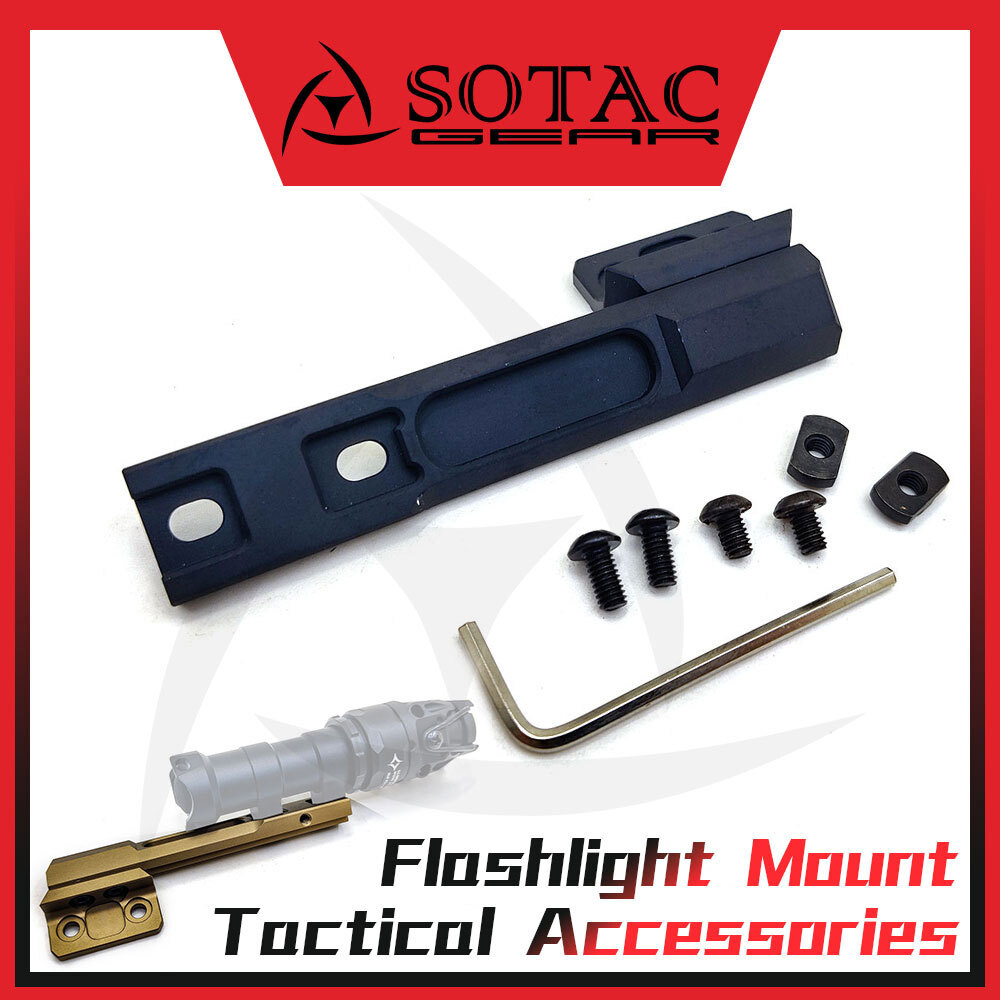 Offset Mount Adaptive Long Bar Light Base fit Mlok Keymod Rail for M300 ...