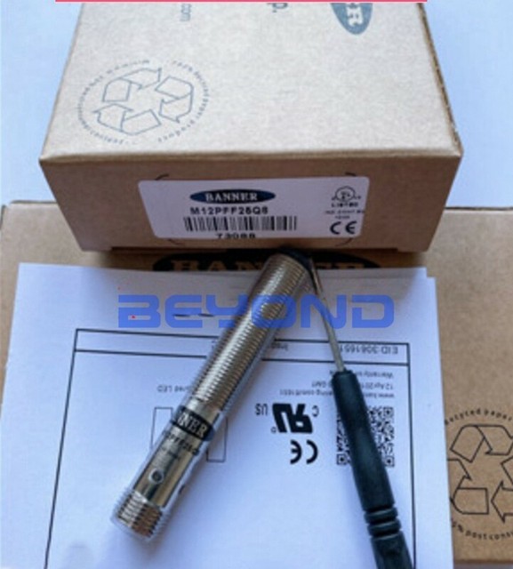 Banner M12PFF25Q8 M12 Barrel Mount Sensor for sale online | eBay