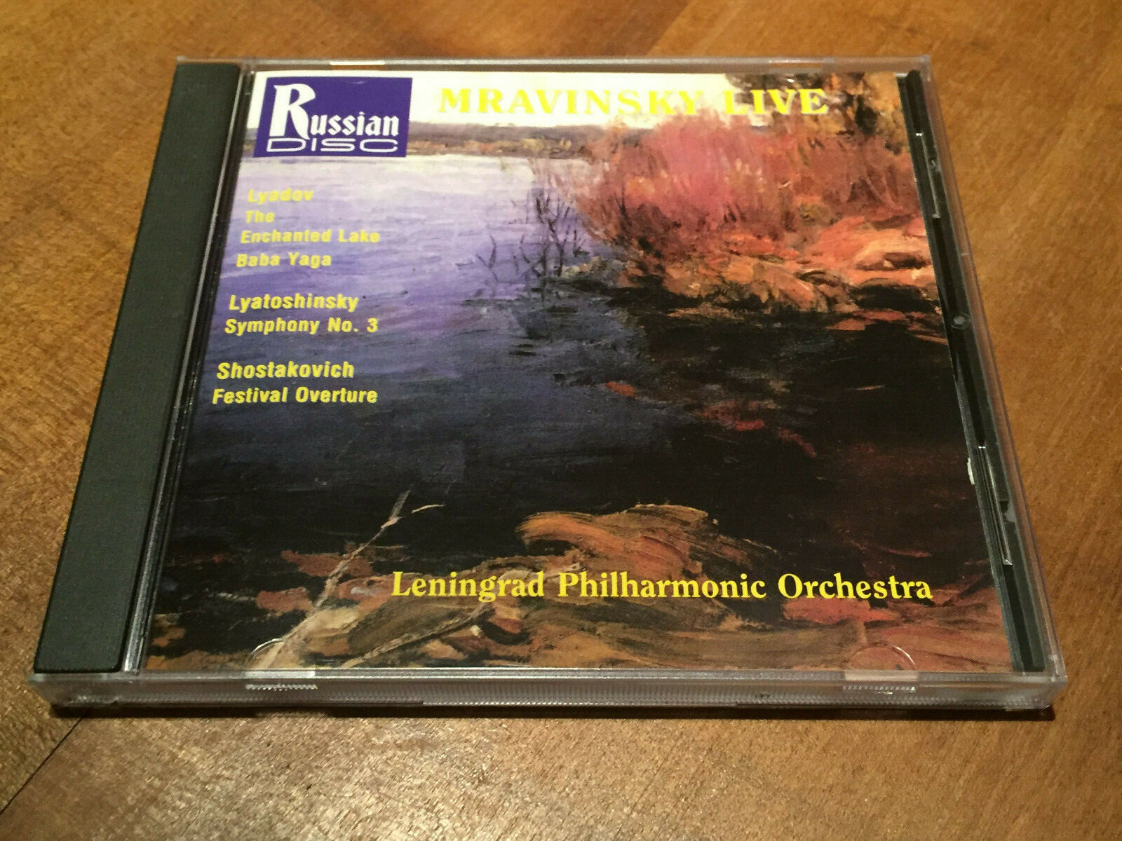MRAVINSKY LIVE Lyadov Lyatoshinsky Shostakovich ORIG 1994 RUSSIAN DISC ...