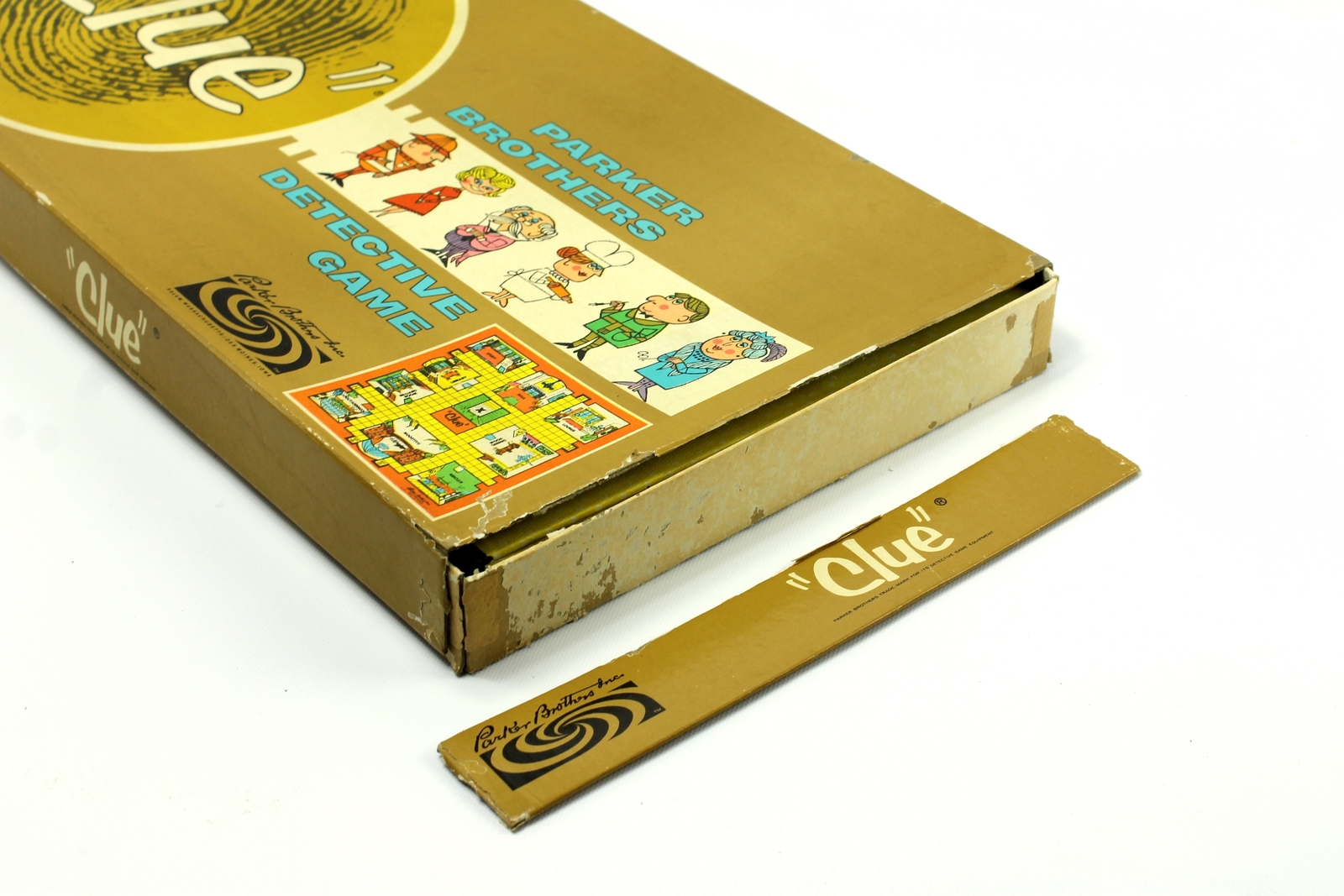 1963 Vintage Parker Brothers CLUE Detective Game - Wood Marker Pieces ...