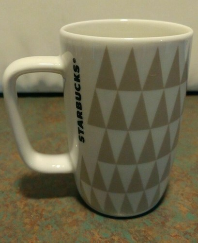 Starbucks Golden Triangle Coffee Mug Ivory 8 Ounces | eBay