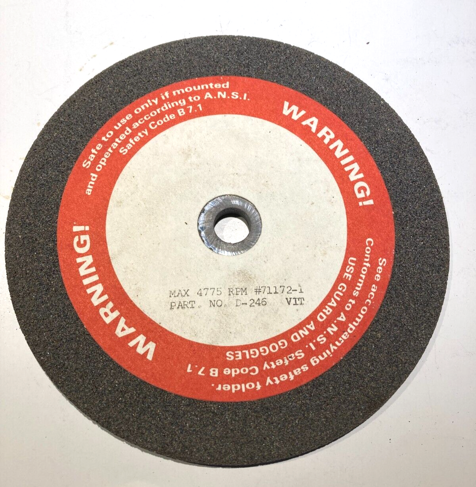 Bell Ind (Nielsen) Chainsaw Sharpener Grinding Wheel 6" x 3/16" w/ 1/2 ...