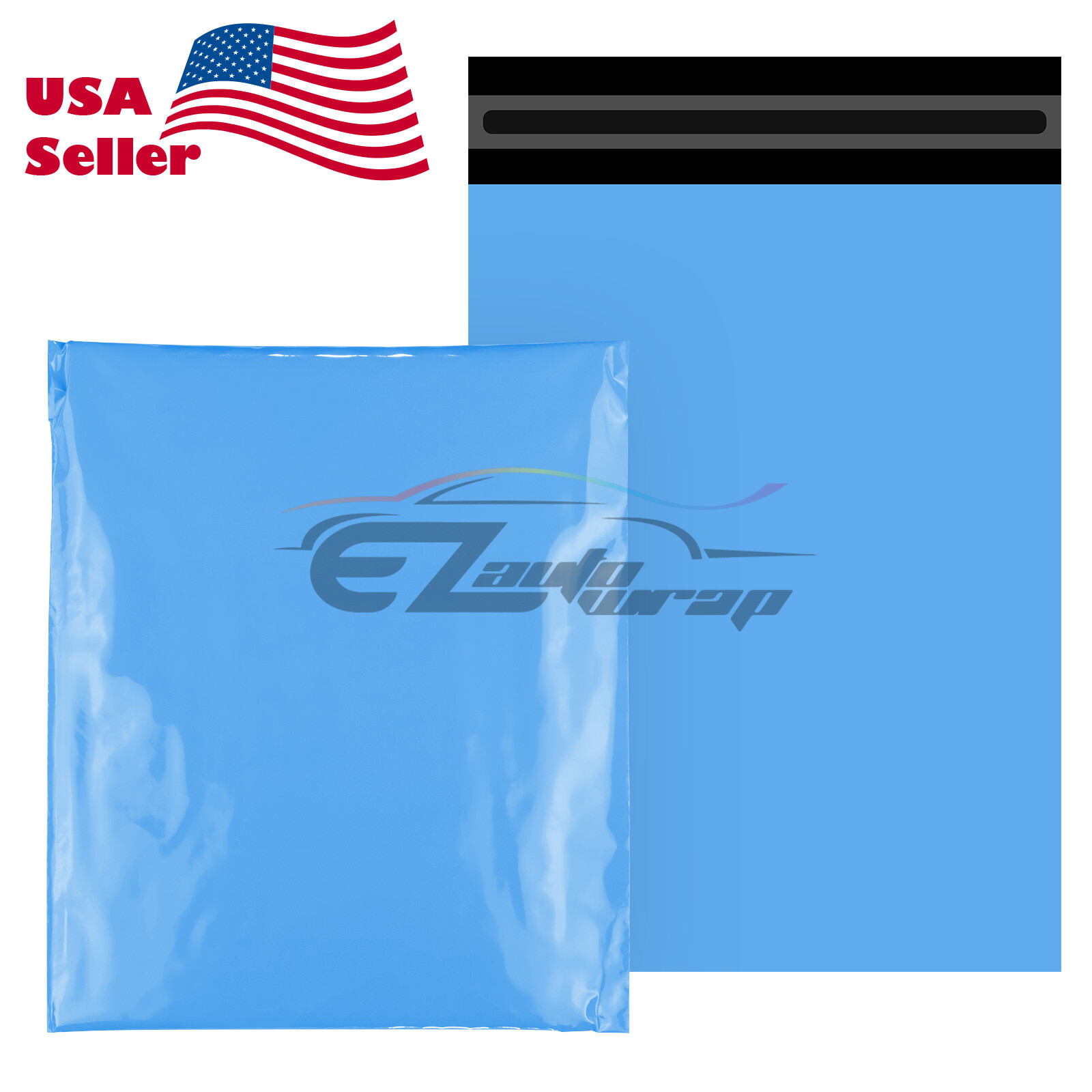 ANY SIZES # Sky Blue Poly Mailers Shipping Envelopes Plastic Bags Self ...