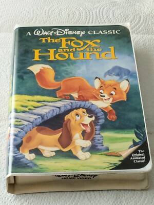 The Fox and the Hound VHS Black Diamond Classics Walt Disney #2041 RARE ...