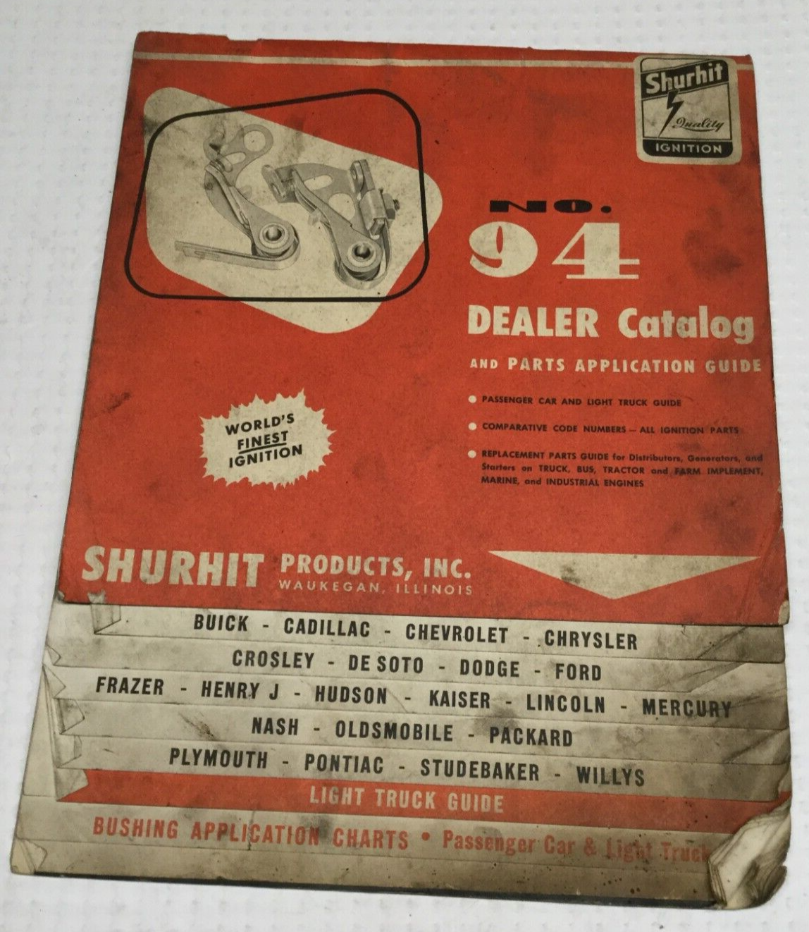 Dealer Catalog Shurhit No 94 Ignition Electric 1930s 40s 50s Mopar Ford ...