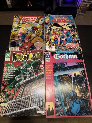 Dc Comic 1st Issue Lot Of 4 Justice League Europe, War Of The Gods ...