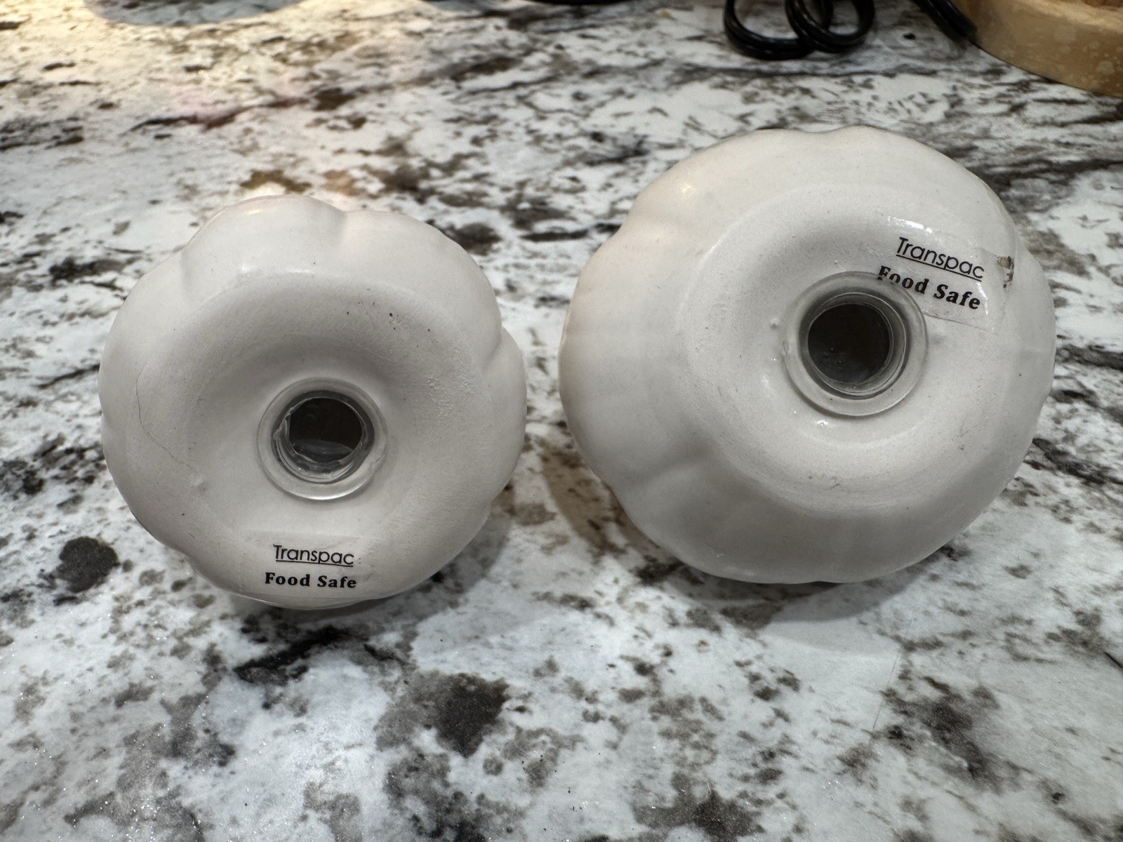 White Pumpkin Salt & Pepper Shakers Set, Modern Fall Thanksgiving