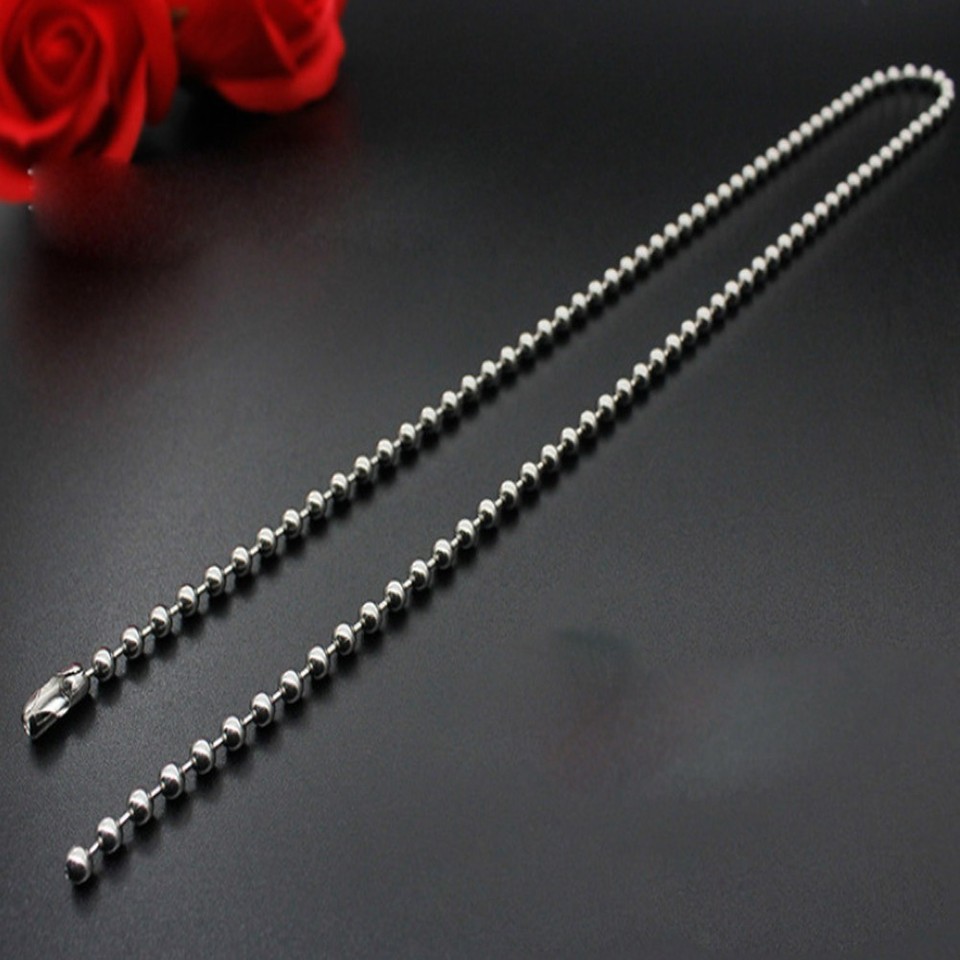 Stainless Steel Ball Chain With Connector Clasp For Dog And Keychain ...