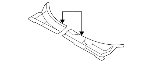 Genuine Mazda Cowl Grille NE51-50-7R0C | eBay