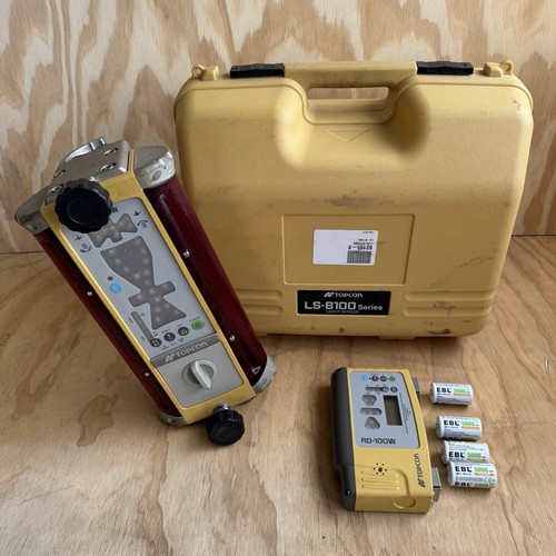 TOPCON LS-B110W Laser Receiver & RD-100W Remote Display + Batts Grade ...