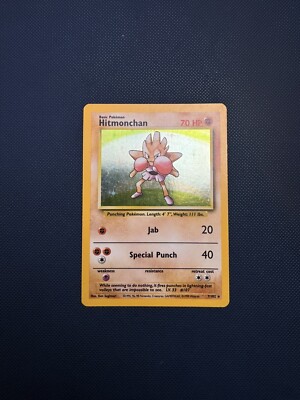 (LP/MP) Hitmonchan Base Set 7/102 Holo Unlimited Holo Rare Pokémon TCG ...