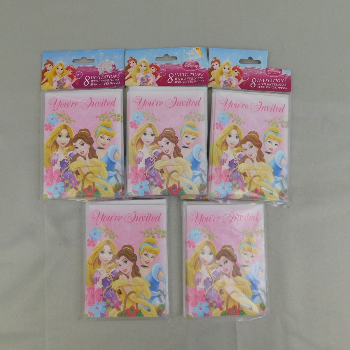 Disney Princess Birthday Invite Set