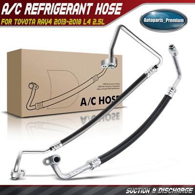 A/C Suction and Discharge Line Assembly for Toyota RAV4 2013-2018 L4 2 ...