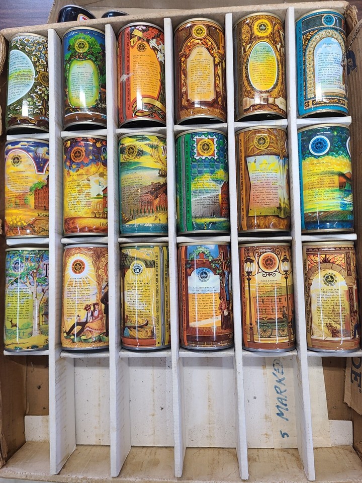 Historical Breweries empty beer cans complete set Huber and Pittsburgh ...