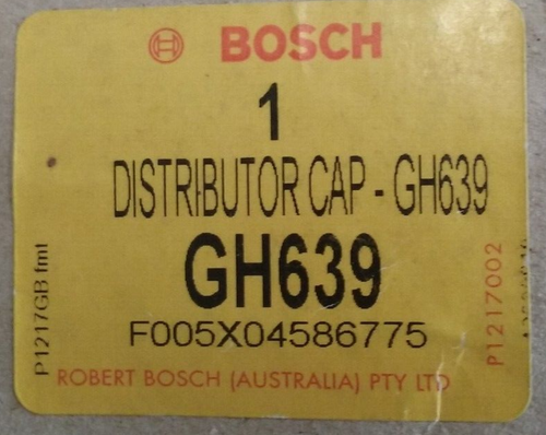 GH639 - BOSCH DISTRIBUTOR CAP | eBay