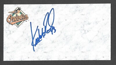 Keith Reed ( Debut 2005 ) ORIOLES SIGNED AUTOGRAPH AUTO 3x5 INDEX COA ...