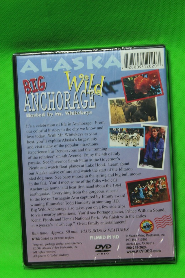 ALASKA BIG WILD ANCHORAGE DVD Vacation Princess Carnival Cruise Moose ...