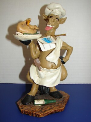 Rick J. Rowley Horse Play What's cookin 8" Tall Cook Chief Circa 2004 ...
