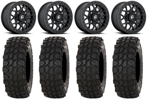 Fuel Tech Beadlock 15" Wheels Black 32" XComp ATR Tires Polaris RZR TS ...