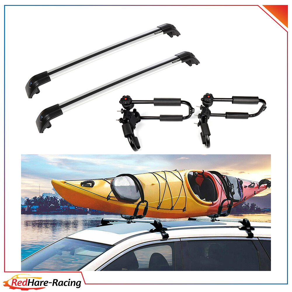 Adjustable Kayak Canoe Rack J Bar+ 2x Cross Bar Silver For 2015-2017 ...