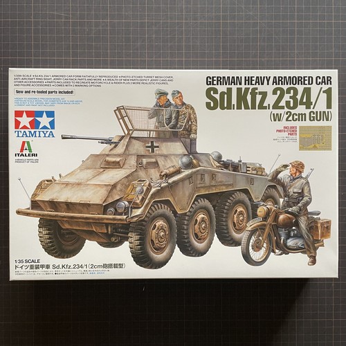 TAMIYA 1/35 ITALERI Series 19 GERMAN HEAVY ARMORED CAR Sd.Kfz. 234/1 ...
