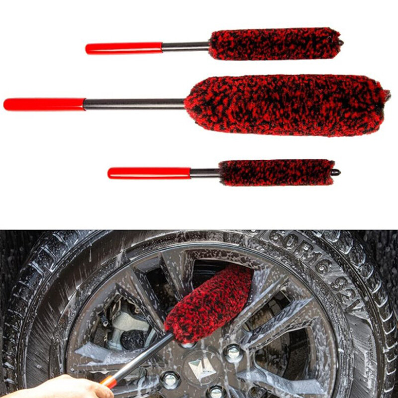 Car Detailing Brush Wheel Rims Tire Seat Engine Cleaning Tool Kit Auto ...