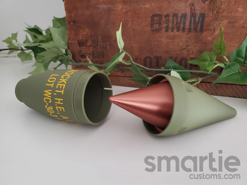 FAKE M6A1 M7A1 60mm HEAT Bazooka Rocket Round - Accurate Size Plastic ...
