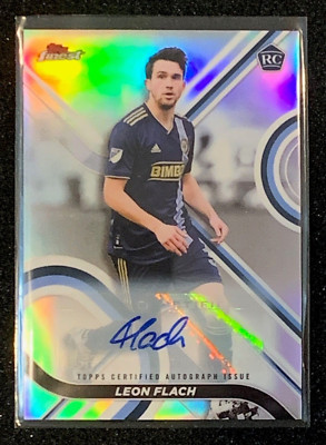 2022 Topps Finest MLS #88 | LEON FLACH | RC Rookie Card | Phil. Union; Autograph | eBay